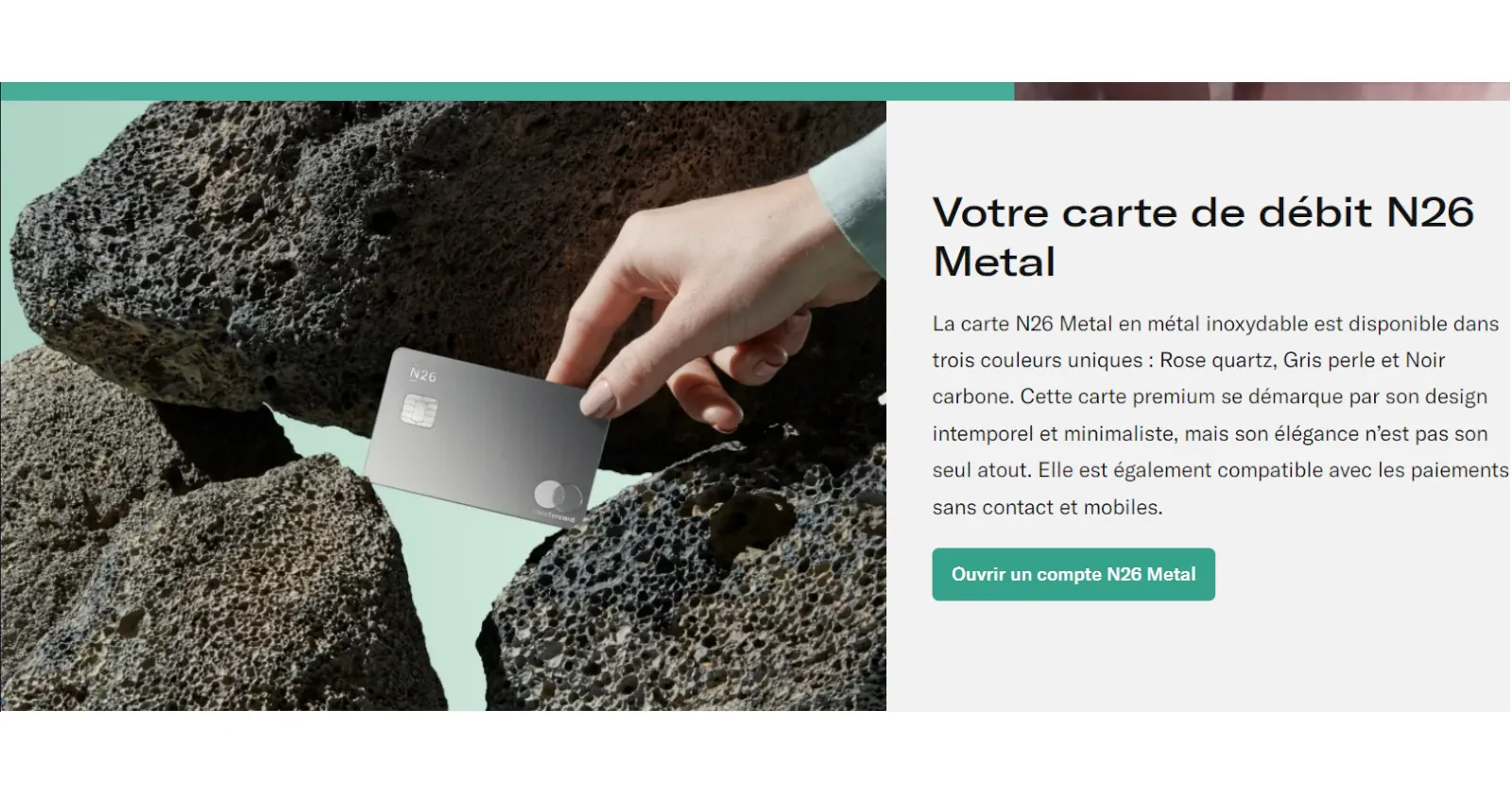 N26 Metal - Avis, tarifs, que vaut la carte en métal
